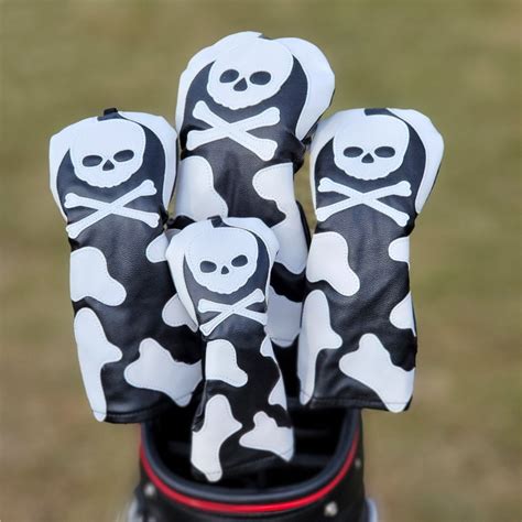해골 골프 클럽 캡 커버 골프 우드 클럽 커버 헤드 보호 커버 핫 세일 Aliexpress