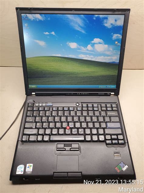 IBM Lenovo Thinkpad T60 Laptop 1 66 GHz 2 GB Ram Windows XP Pro SP2 Vintage For Sale Knoppix Net