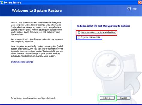 Windows XP System Restore Guide