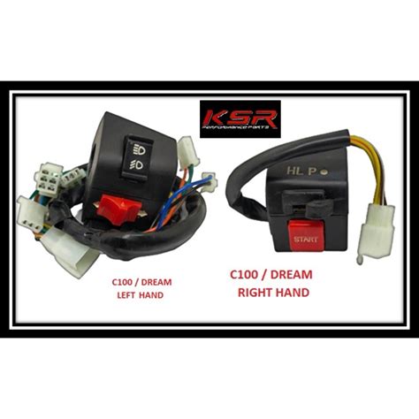 Handle Switch Assy C100 Dream Ksr Thailand Parts Shopee Philippines