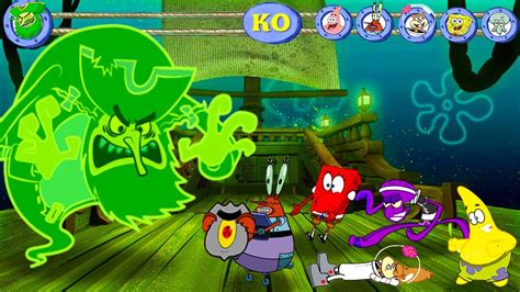 Flying Dutchman Ghost V All Spongebob Squarepants Patrick Star Sandy Cheeks Squidward Mr