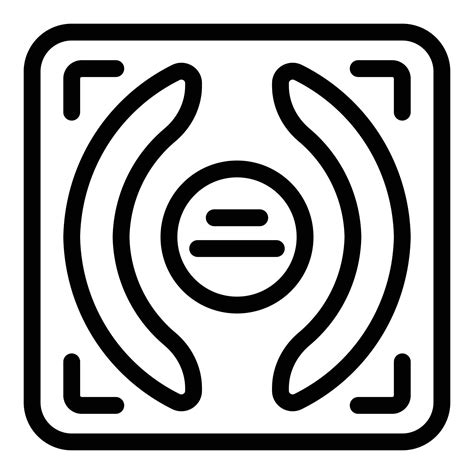 Digital Smart Scales Icon Outline Style Vector Art At Vecteezy