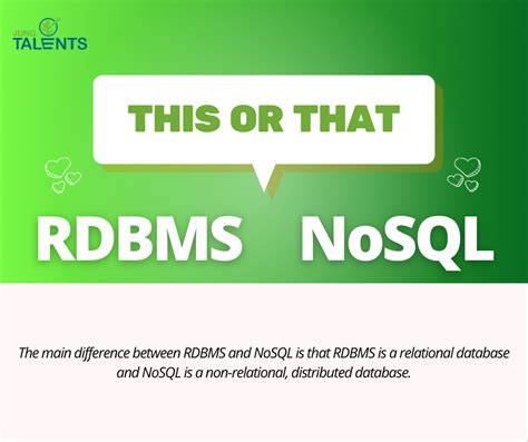 Rdbms Vs Nosql Whats The Difference Jung Talents