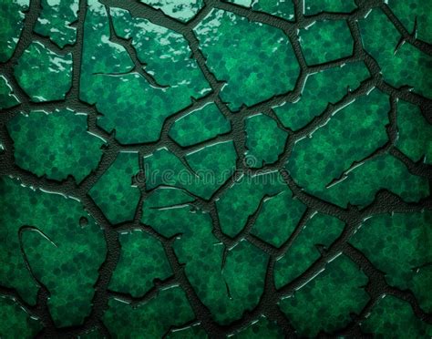 Procedural Dragon Scale Marble With Jade Green Hexagonal Tiles And Black Vein Borders Ideal For