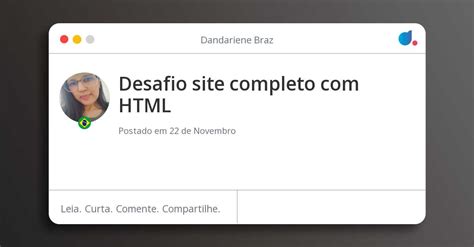 Desafio Site Completo HTML