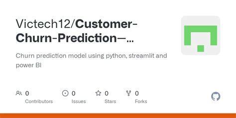 Github Victech12customer Churn Prediction Withstreamlit Churn Prediction Model Using
