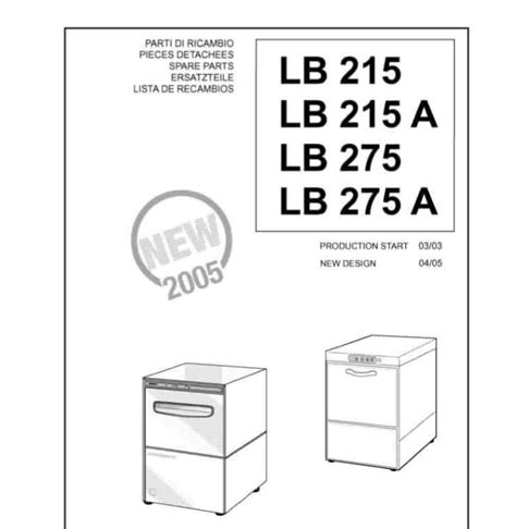 Comenda Lb215 Lb215a Lb275 Lb275a Exploded View Foodservice Equipment
