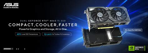 Asus Announces Dual Geforce Rtx 4060 Ti Ssd Graphics Card Techpowerup