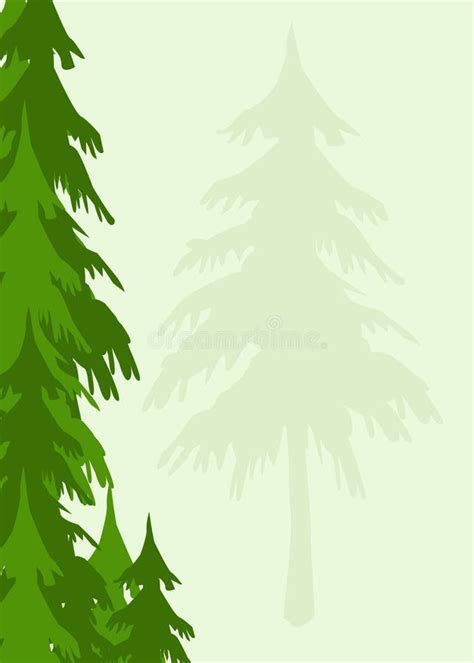 Trees Background Stock Illustration Illustration Of Border