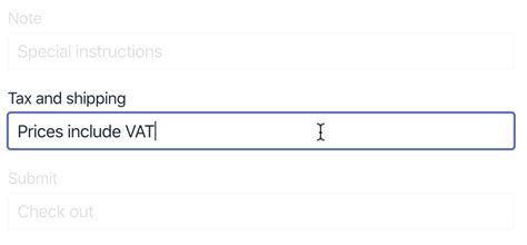 Adding A Note For Value Added Tax VAT Pricing Pixel Union