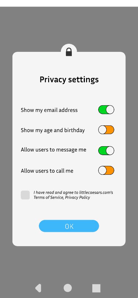 Daily 007 Privacy Settings Figma