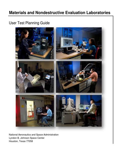 A Guide To Materials And Nondestructive Evaluation Testing Services Provided By Nasas Johnson