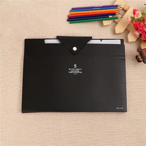 Kugisaki A4 Accordion File Folder Multi Pocket File Folder Office Exam Paper Organizer