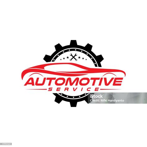 Desain Logo Mobil Otomatis Templat Logo Layanan Mobil Ilustrasi Stok