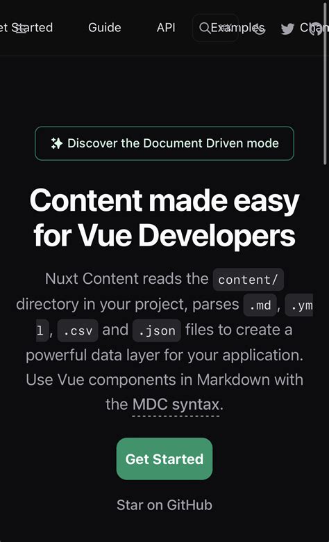 Mobile Navigation Not Responsive · Issue 1739 · Nuxtcontent · Github