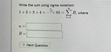 Solved Write The Sum Using Sigma Notation Solved Write The Sum Using Sigma Notation