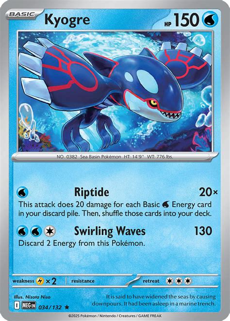 Kyogre · Mega Evolution Meg 034 ‹ Pkmncards