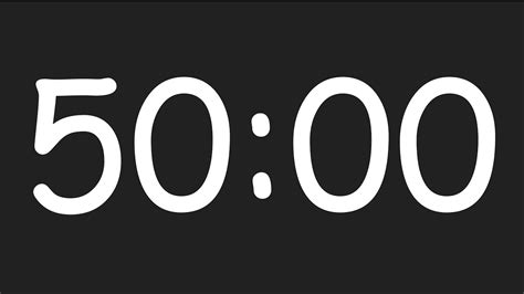 50 Minute Timer Youtube