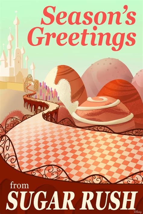 이슈 유머 시즌 스윗팅 🍭🍬🍫🍰🍪 디즈니 주먹왕 랄프 시즌 그리팅 일러스트 