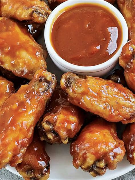 Irresistibly Crispy Chicken Wings With Bbq Sauce Perfection