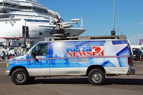 Tv News Van Dozens Of News Vans From All Over Southern Cal… Flickr