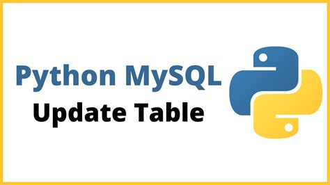 Python Mysql Update Table C Javaphp Programming Source Code