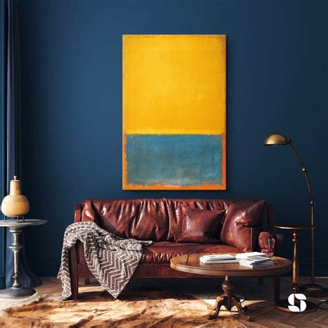 Mark Rothko Yellow And Blue On Orange Canvas Mark Rothko Print Museum