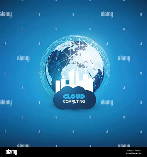 Cloud Computing And Smart City Design Concept Digital Network