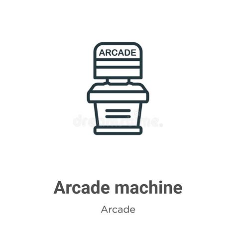Arcade Outline Vector Icon Thin Line Black Arcade Icon Flat Vector Simple Element Illustration