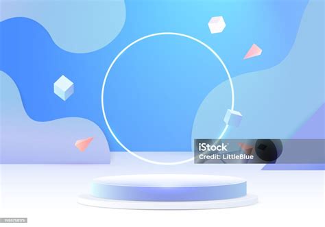 추상 3d 렌더링 배경 제품 프리젠 테이션 모형 화장품 연단 무대 페데스타 벡터 일러스트 레이 션 표시 3차원 형태에 대한 스톡 벡터 아트 및 기타 이미지 Istock