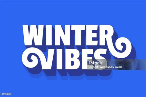 겨울 분위기 타이포그래피 배너 템플릿 디자인 파란색 배경에 고립된 겨울 편집 가능한 텍스트입니다 겨울 따옴표 문구에 대한