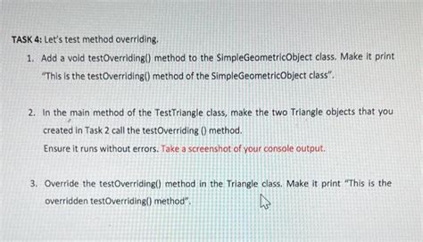 Solved Public Class Simplegeometricobject Private String