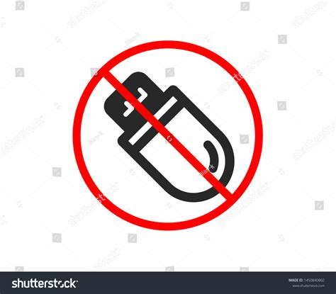 No Stop Usb Stick Icon Computer Stock Vector Royalty Free Shutterstock
