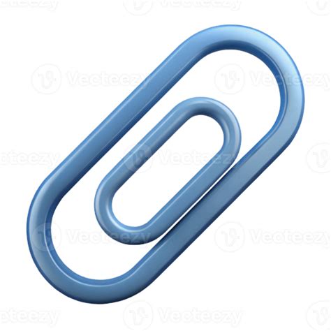 Elegant Impressionist Minimal Silhouette Of A Paperclip Clean Lines Scalable Flat Color With