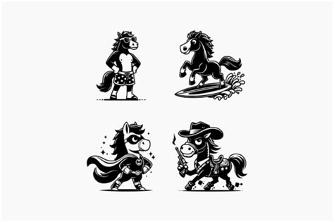 Funny Cartoon Horse Graphic By Berridesign · Creative Fabrica