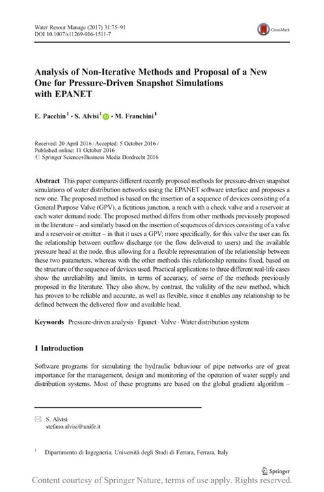 analysis of non iterative methods and proposal of a new one for