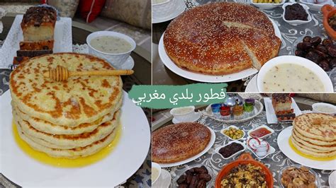 فطور مغربي بلدي على اصوله👌 بوشيار مسفنج خفييف و حريرة الذرة منسمة