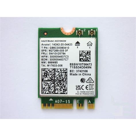 Wireless Network Card Wi Fi Wifi Bluetooth Module Intel Ax210ngw
