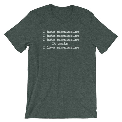 I Lovehate Programming T Shirt Unisex