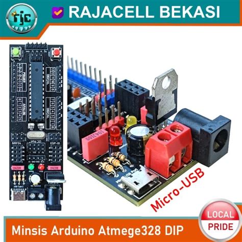 Jual Amd99 Board Minsis Minimal Sistem Atmega Arduinoo Uno Nano