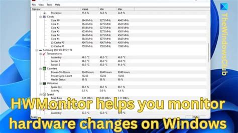 Hardware Monitor Windows 10 Windows 11 Has New CPU And RAM Monitoring