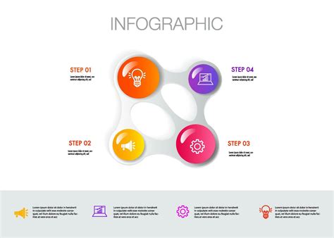 Infographic Template 4 Step Analysis For Marketing Can Apply Diagram