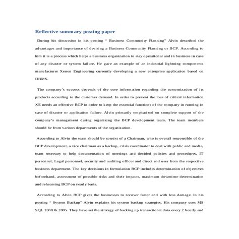 Bcp Plan Testing Schedule And Possibilities