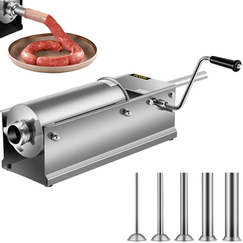 Vevor Manual Sausage Stuffer 5 L 11 Lbs Horizontal Sausage Machine