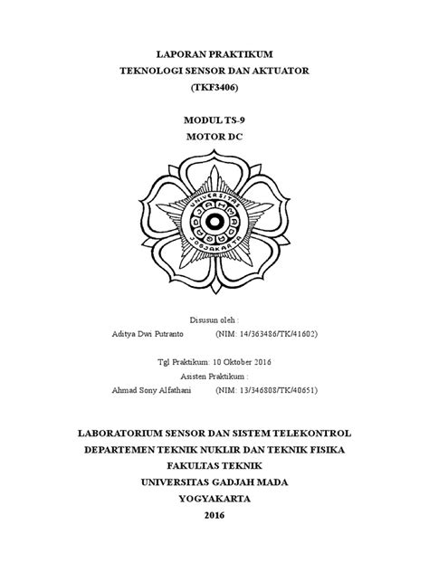 Laporan Praktikum Teknologi Sensor Dan Aktuator Motor Dc Pdf Free Pdf