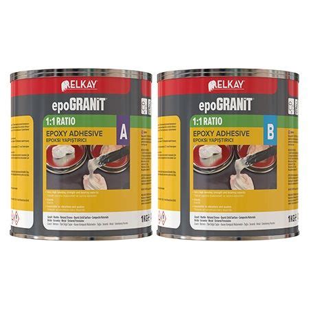 Эпоксидный двухкомпонентный клей ELKAY EpoGranit EG2001 бежевый (1 кг А ...