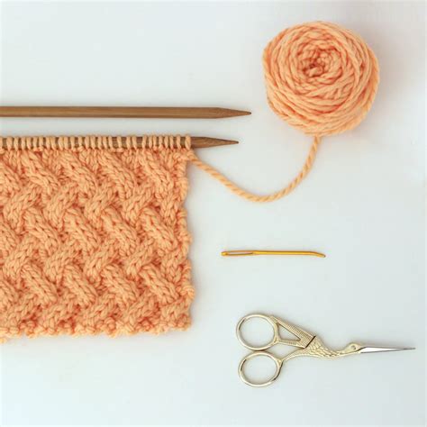 Lattice Cable Stitch Knitting Pattern Studio Knit