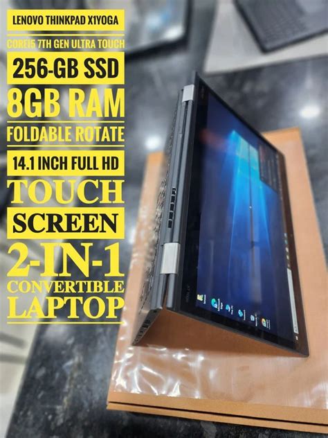 Ultra Slim Lenovo Thinkpad X YOGA Core I Th GEN Touch Foldabale Laptops GbSSD Gb RAM Wi