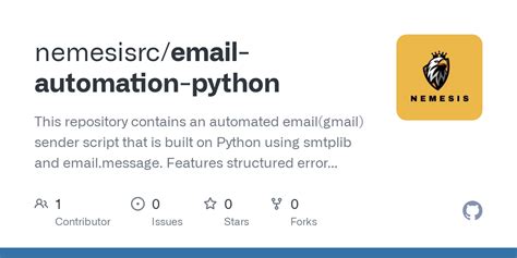 Github Nemesisrcemail Automation Python This Repository Contains An Automated Emailgmail