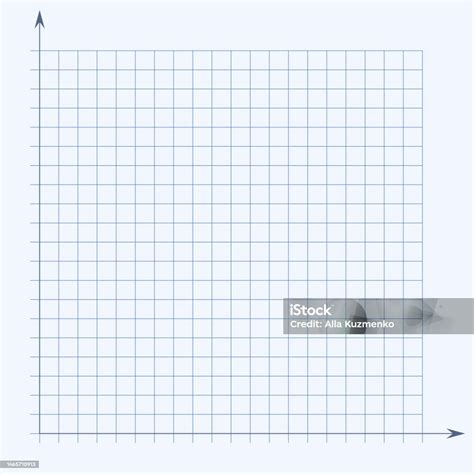 Grid Paper Mathematical Graph Cartesian Coordinate System With Xaxis